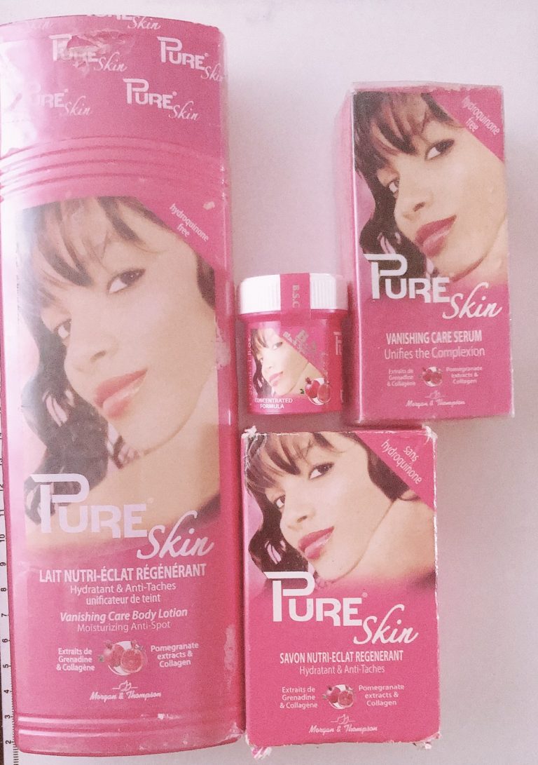 PURE Skin lightening Vanishing Lotion + Serum + Soap + BSC Face Cream ...