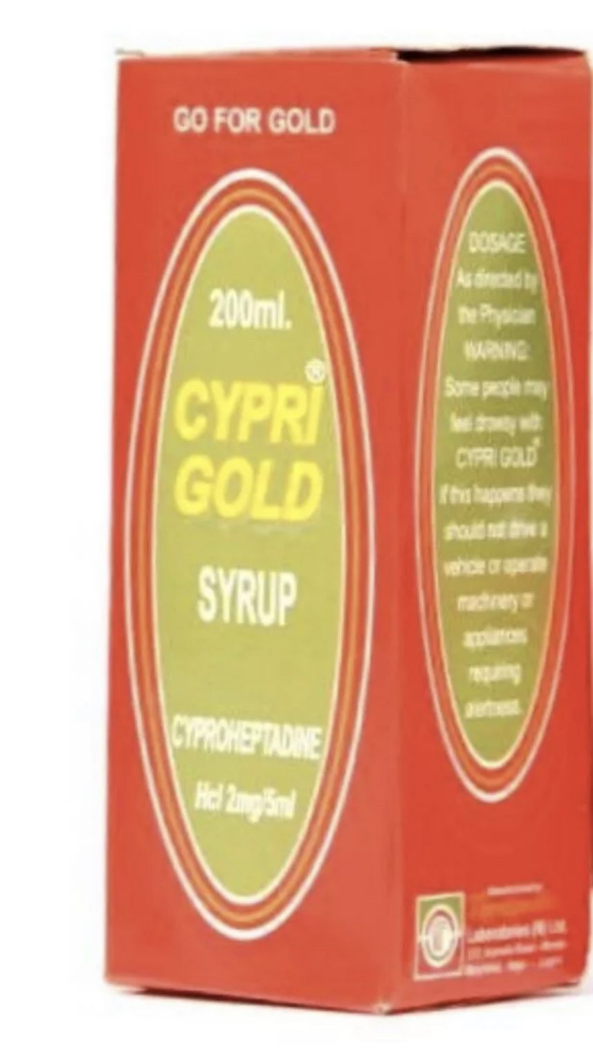 2x Cypri Gold Syrup For Weight Gain Hips Curves Breast Multivitamin ...